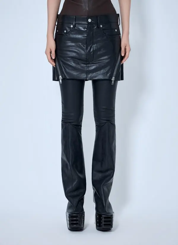 Rick Owens Bolan Banana Mini Skirt - Black