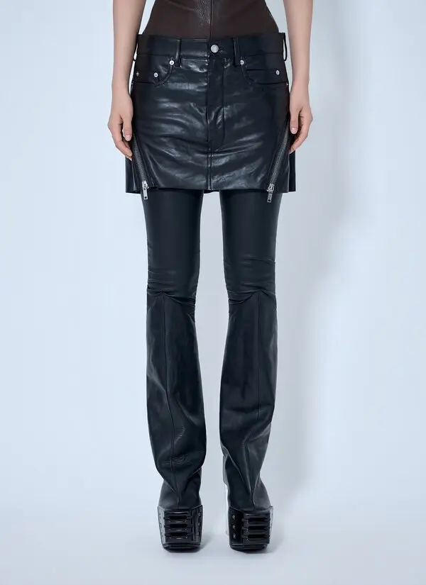 Rick Owens Bolan Banana Mini Skirt - Black