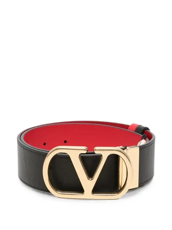 Valentino Garavani Vlogo Signature Leather Belt - Multicolor