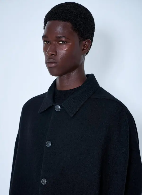 Rick Owens Buttoned Brad Coat