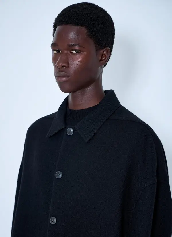 Rick Owens Buttoned Brad Coat