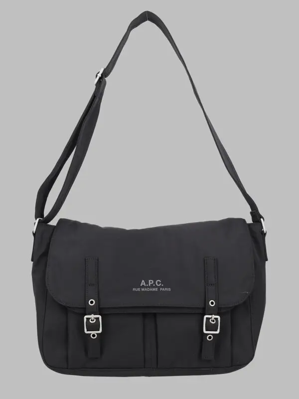 A.p.c. Borsa A Spalla Archive Con Fibbia - Black