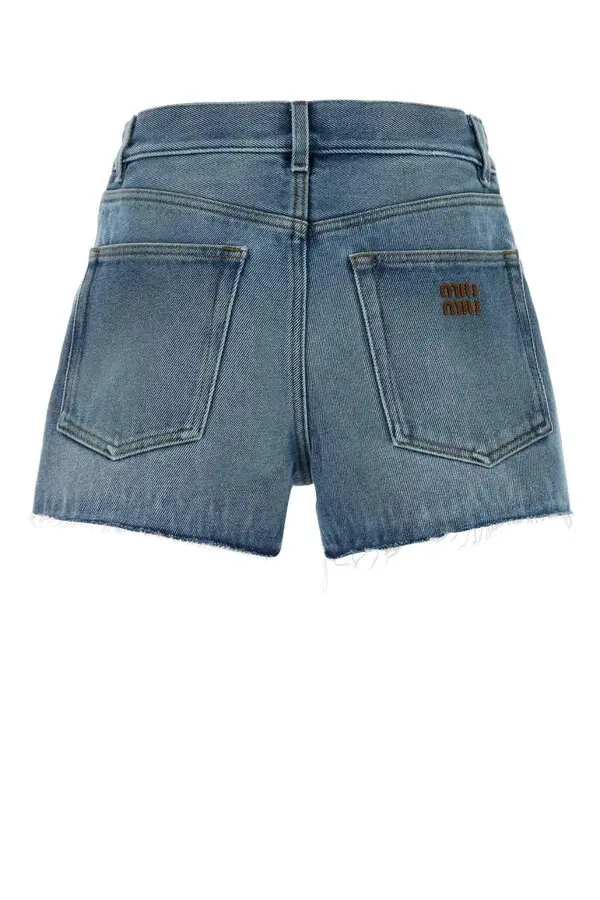Miu Miu Denim Shorts - Blue