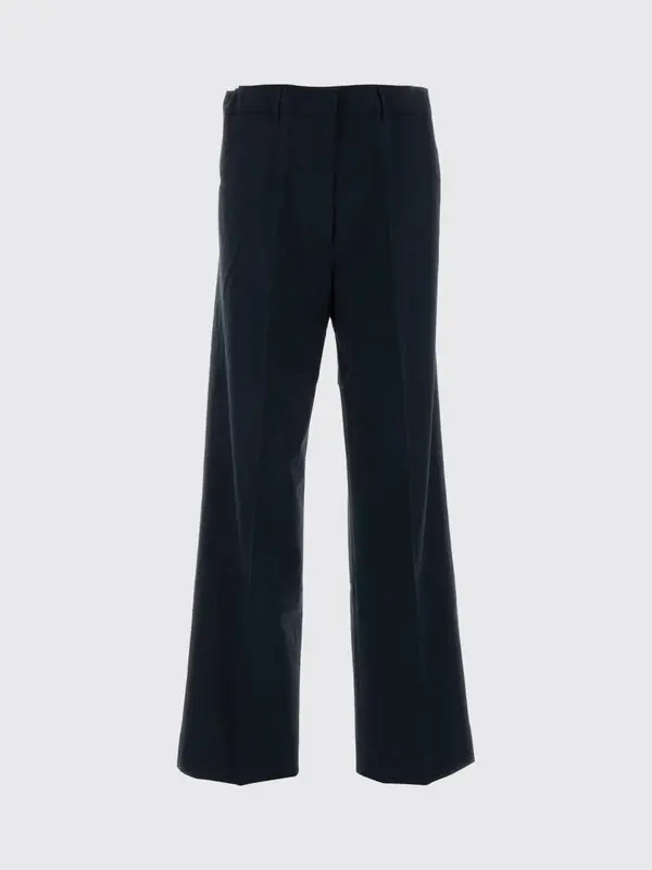 Miu Miu Classic Trousers In Extrafine Virgin Wool - Blue
