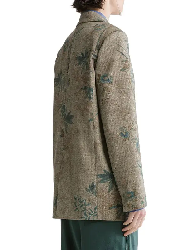 FORTE_FORTE Single-breasted Floral Print Blazer