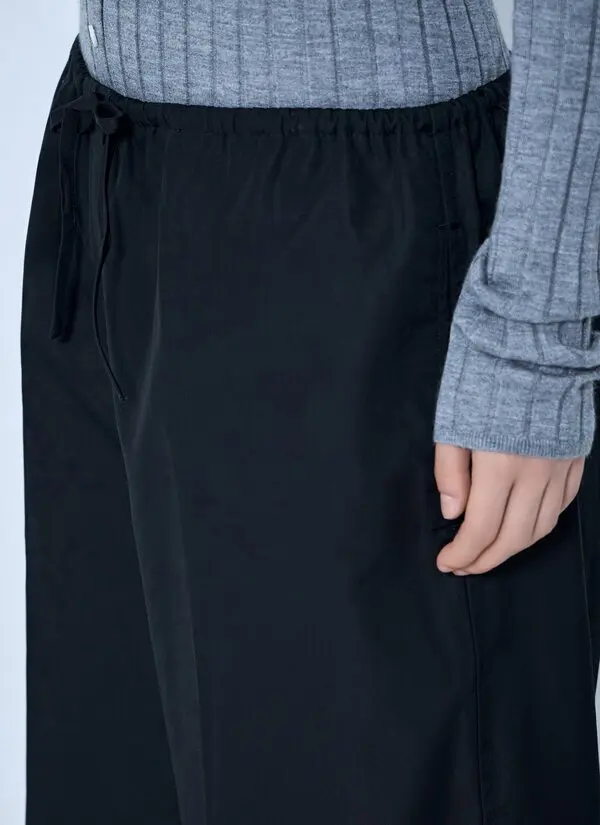 TOTEME Drawstring Cotton Trousers