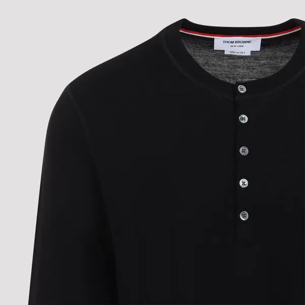 Thom Browne Wool Long Sleeve Henley
