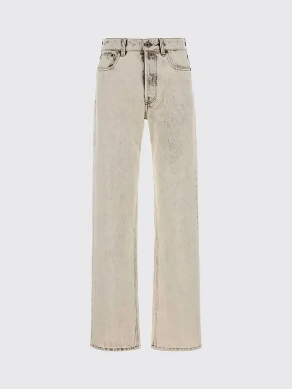 Miu Miu Straight Cotton Denim Jeans - White