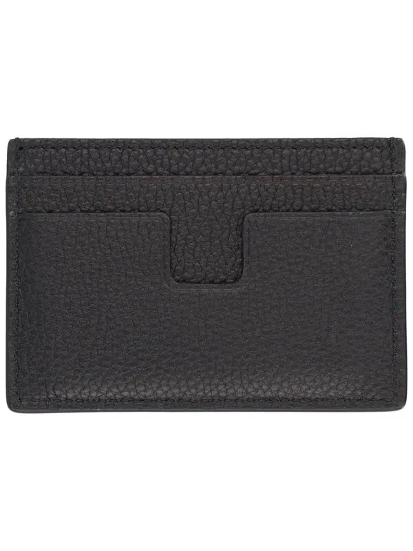 TOM FORD Leather Card Holder - Black