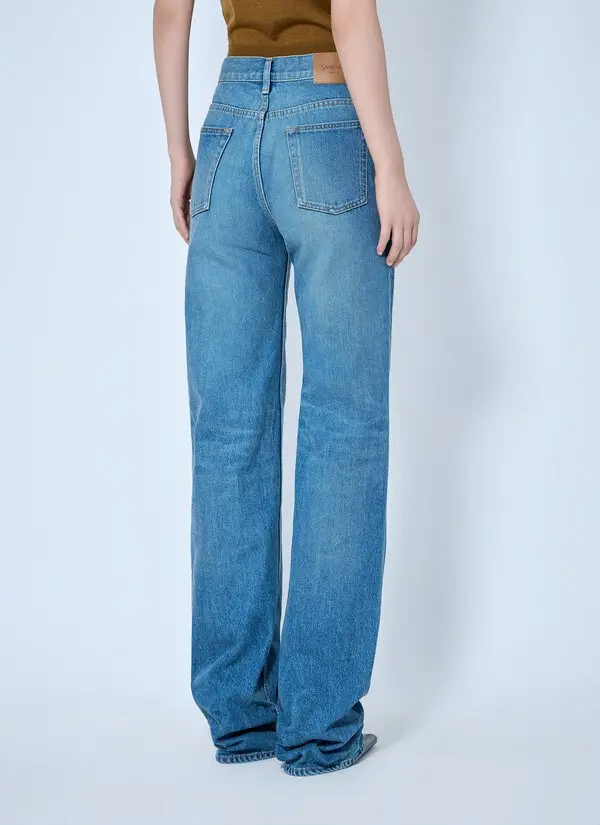 Saint Laurent Flared High-waisted Five-pocket Jeans