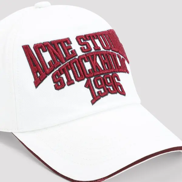 Acne Studios Cotton Embroidered Baseball Hat