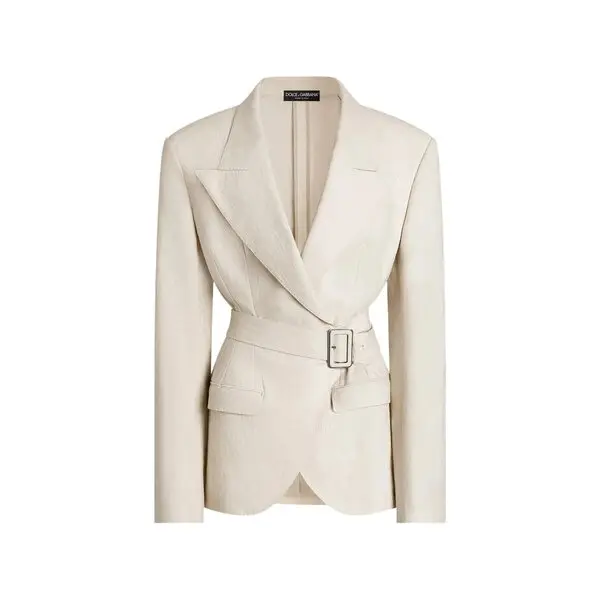 Dolce & Gabbana Neutrals Jackets Fitted Jackets