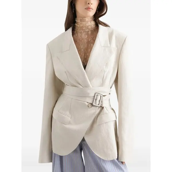 Dolce & Gabbana Neutrals Jackets Fitted Jackets