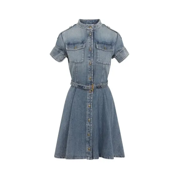 Alexander McQueen Denim Mini Dress