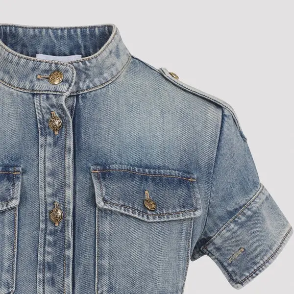 Alexander McQueen Denim Mini Dress