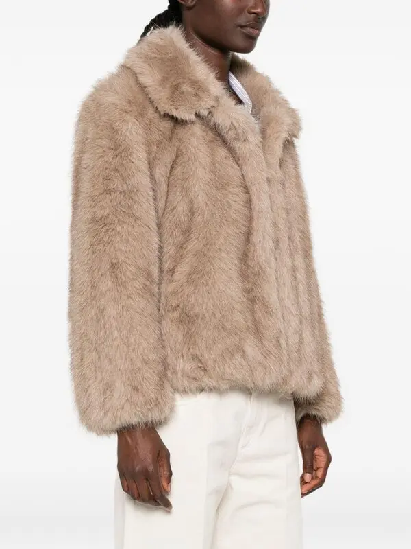 Max Mara Faux-fur Jacket - Multicolor