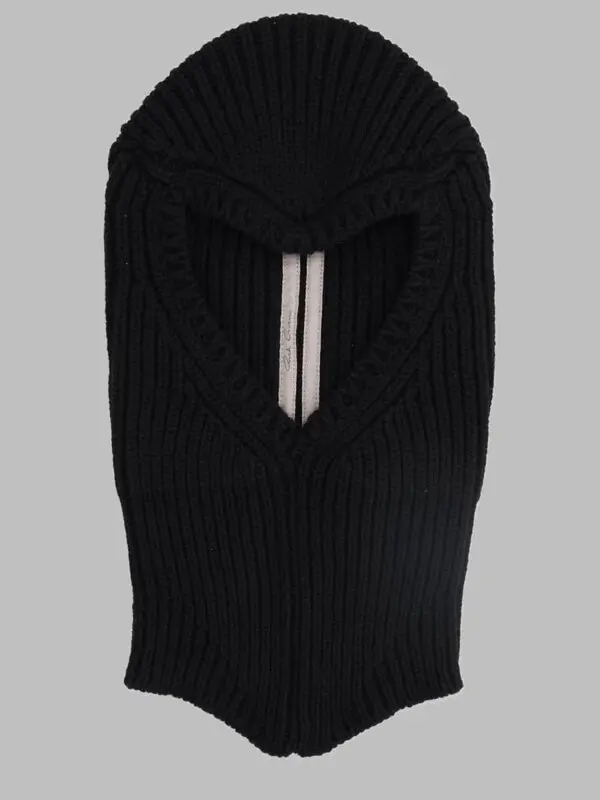 Rick Owens Porteville Cashmere Blend Balaclava - Black