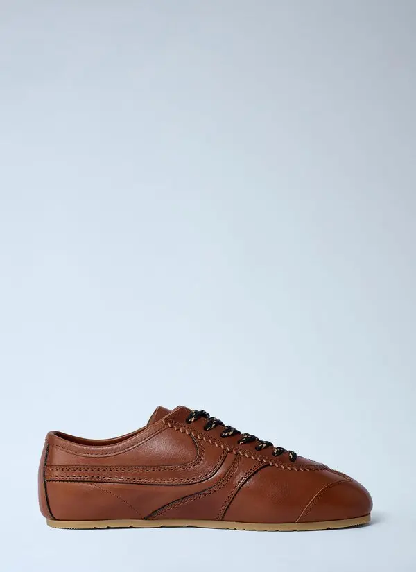 Dries Van Noten Suede Trimmed Sneakers - Multicolor