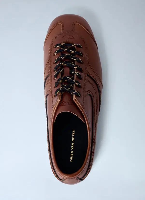 Dries Van Noten Suede Trimmed Sneakers