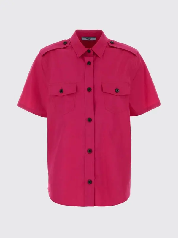 Prada Cotton Poplin Shirt - Pink