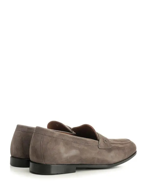 FERRAGAMO Tiberius Moccasin - Gray