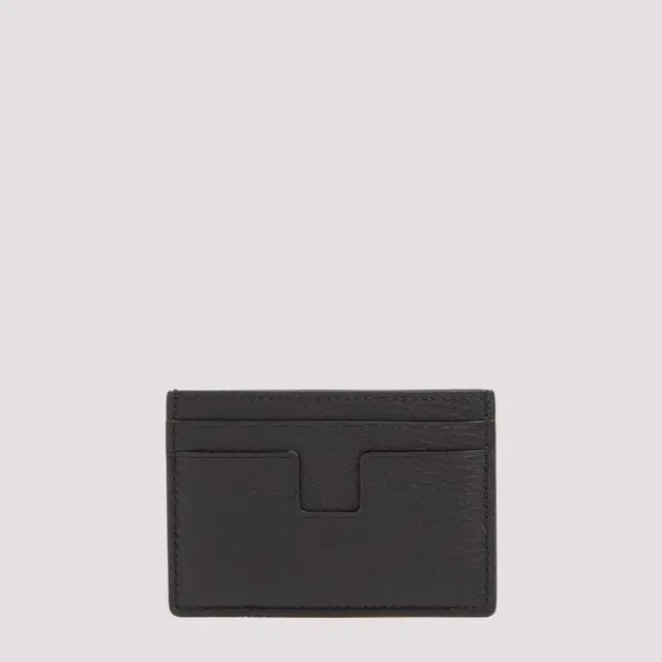 TOM FORD Leather Cards Holder - Black
