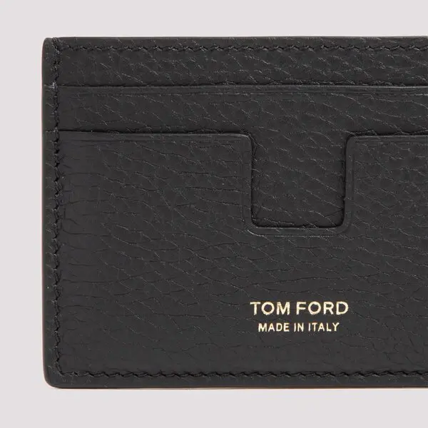 TOM FORD Leather Cards Holder - Black