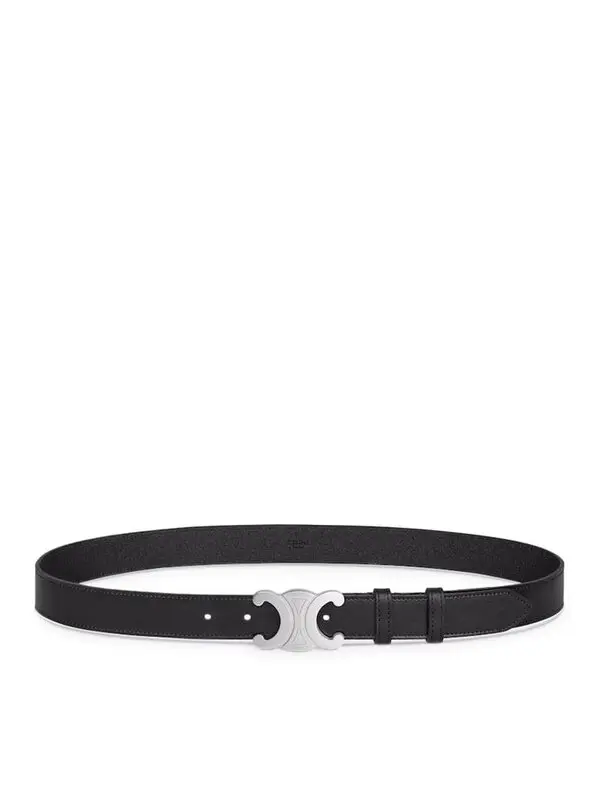 Celine Triomphe Belt In Vintage Calfskin - Multicolor