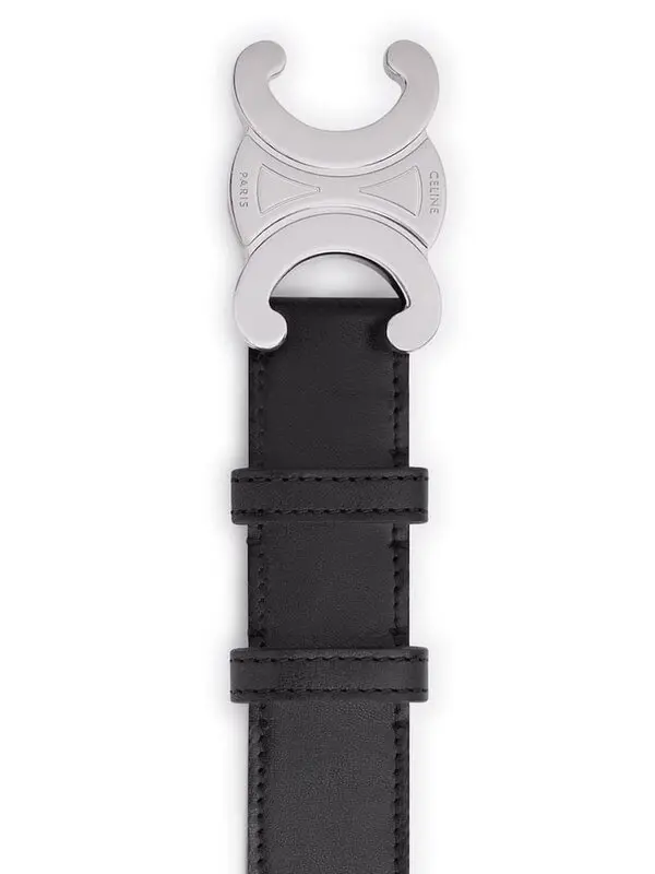Celine Triomphe Belt In Vintage Calfskin - Multicolor