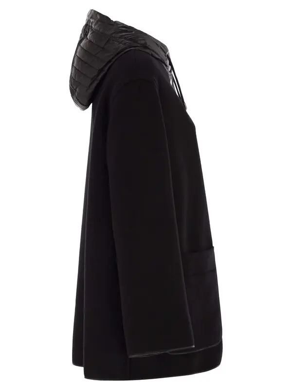 FAY Two-material Wool And Cashmere Caban Coat
