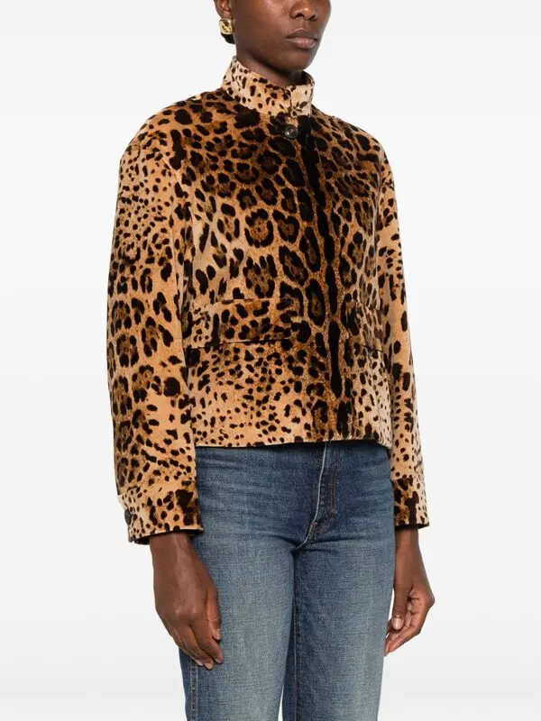 Max Mara Printed Cotton Blouson Jacket