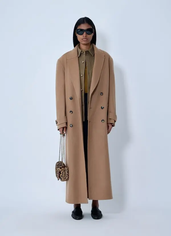Saint Laurent Brushed Cashmere-and-wool-blend Coat