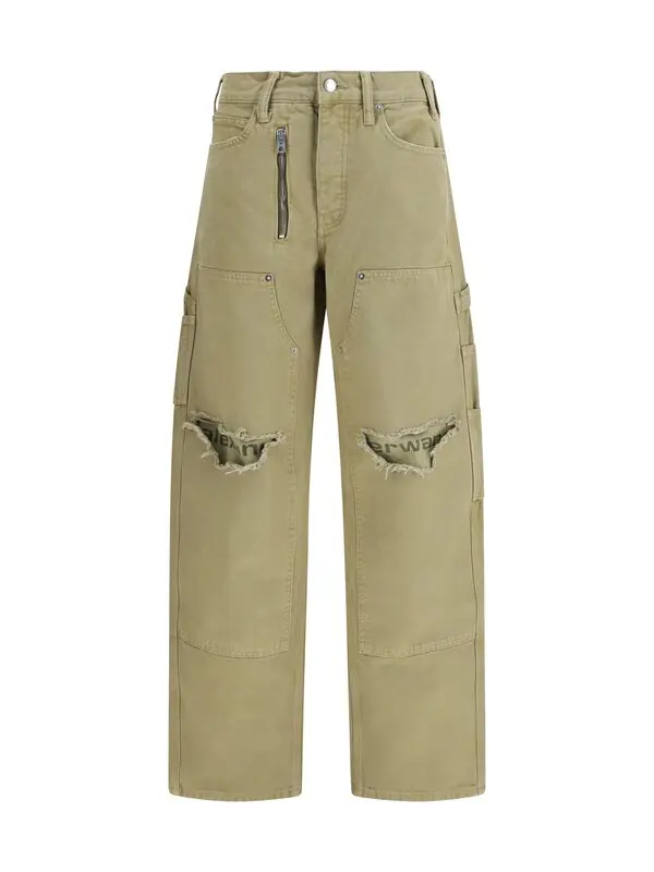 Alexander Wang Zip Carpenter Pants - Green