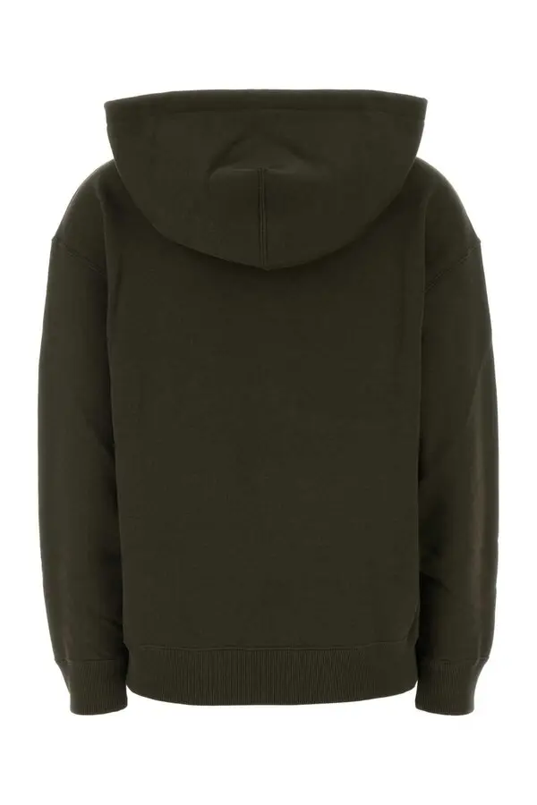JIL SANDER Olive Cotton Sweatshirt - Green