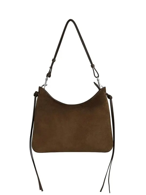 Phoebe Philo Khaki Suede Gig Bag - Yellow