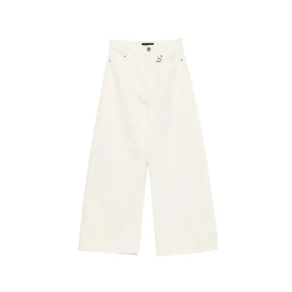 Sportmax Denim Wide-leg Jeans - White