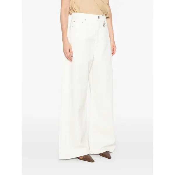 Sportmax Denim Wide-leg Jeans - White