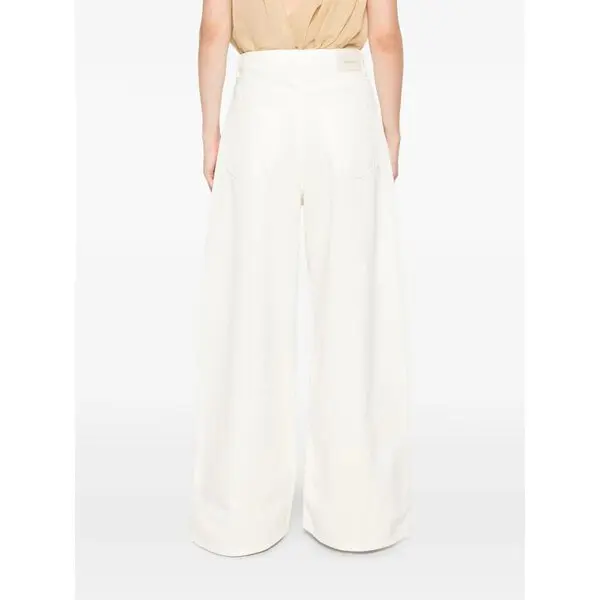 Sportmax Denim Wide-leg Jeans - White