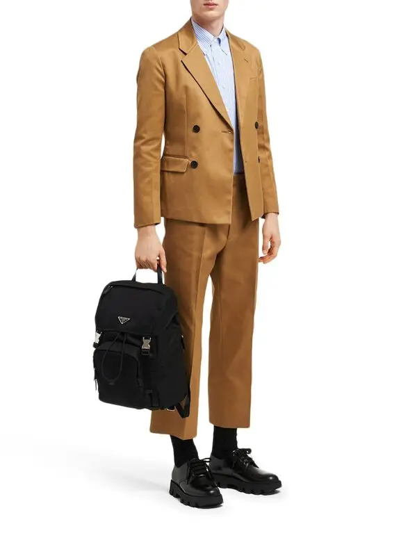 Prada Backpack In Re-nylon And Saffiano Leather