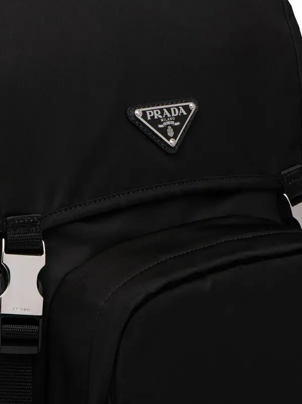 Prada Backpack In Re-nylon And Saffiano Leather