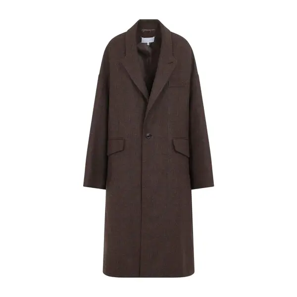 MAISON MARGIELA Oversized Cocooning Coat - Brown