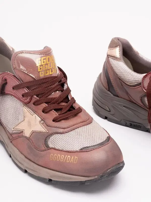 GOLDEN GOOSE Leather Running Dad Sneakers - Multicolor