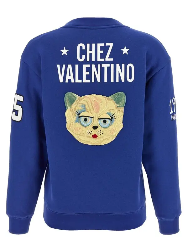 Valentino Garavani Cotton Sweatshirt - Blue