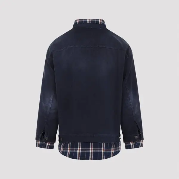 Balenciaga Patched Shirt Jacket - Blue