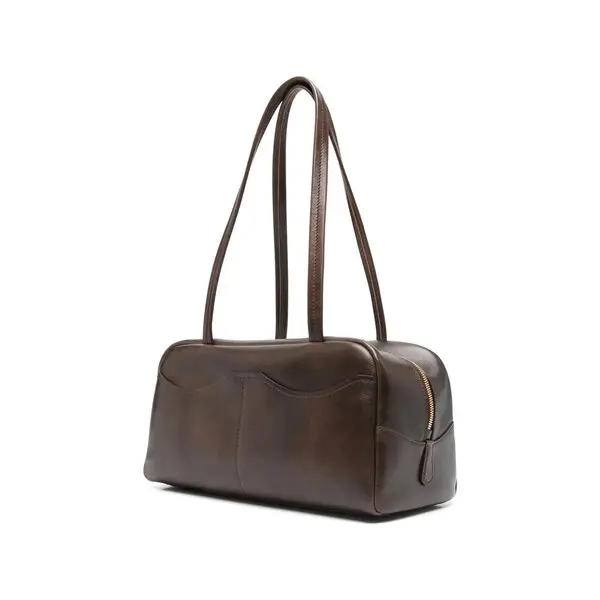 Prada Leather Shoulder Bag - Brown