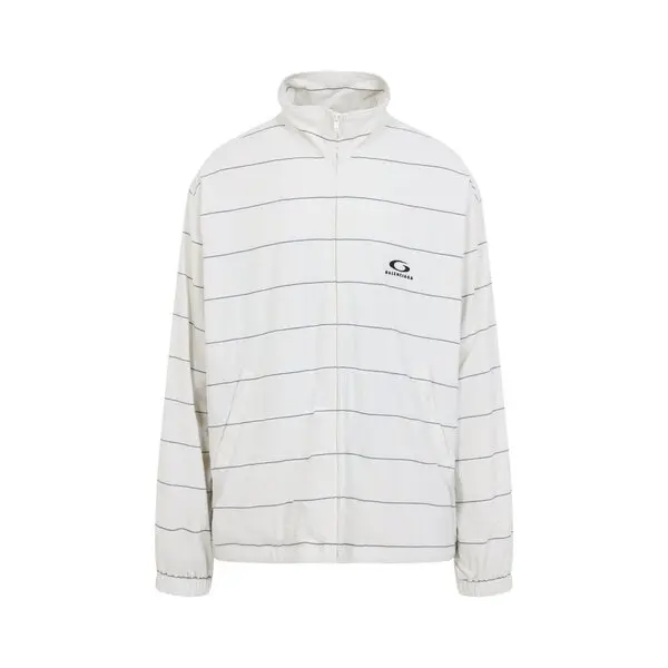 Balenciaga Striped Track Jacket - White