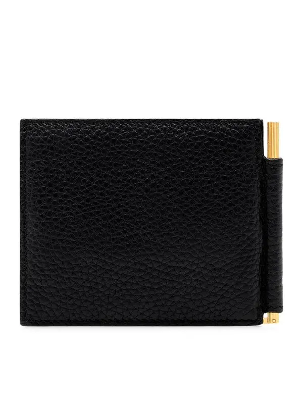 TOM FORD Soft Grain Leather Money Clip Wallet