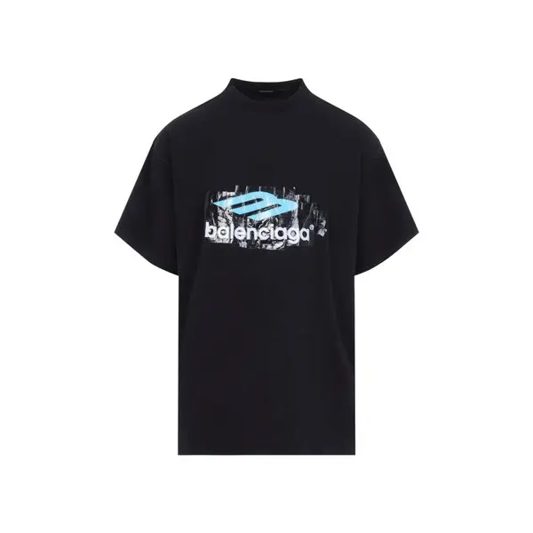 Balenciaga Oversized T-shirt - Black