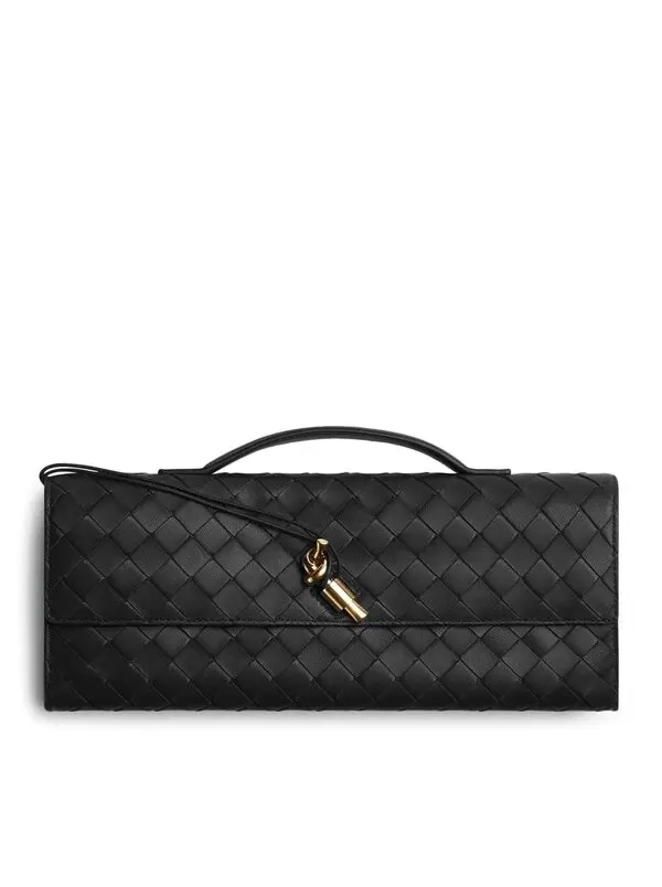 Bottega Veneta Andiamo Clutch - Black