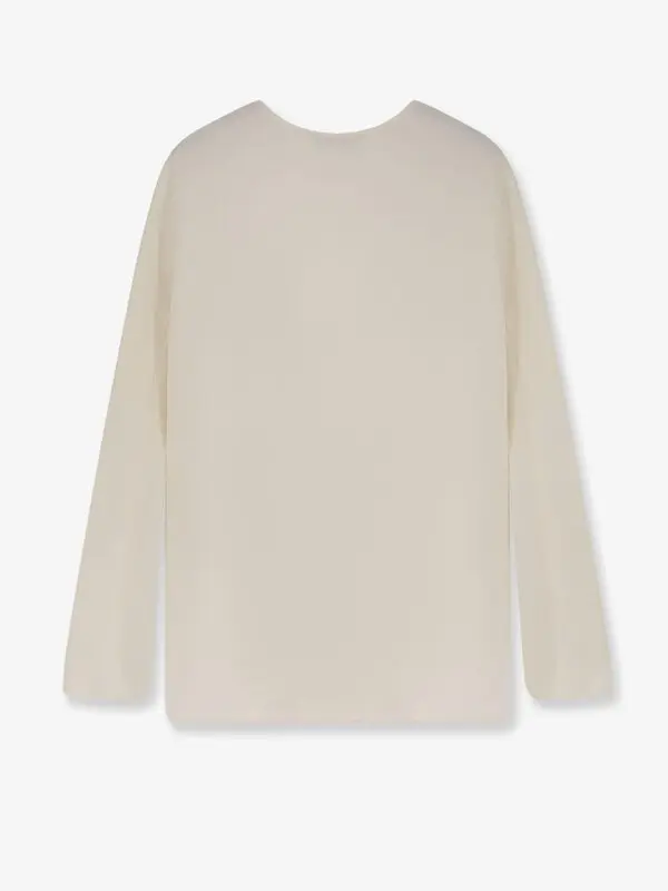 Max Mara Stretch Silk Shirt - Cream